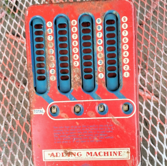 Wolverine | Toys | Vintage Tin Toy Adding Machine | Poshmark